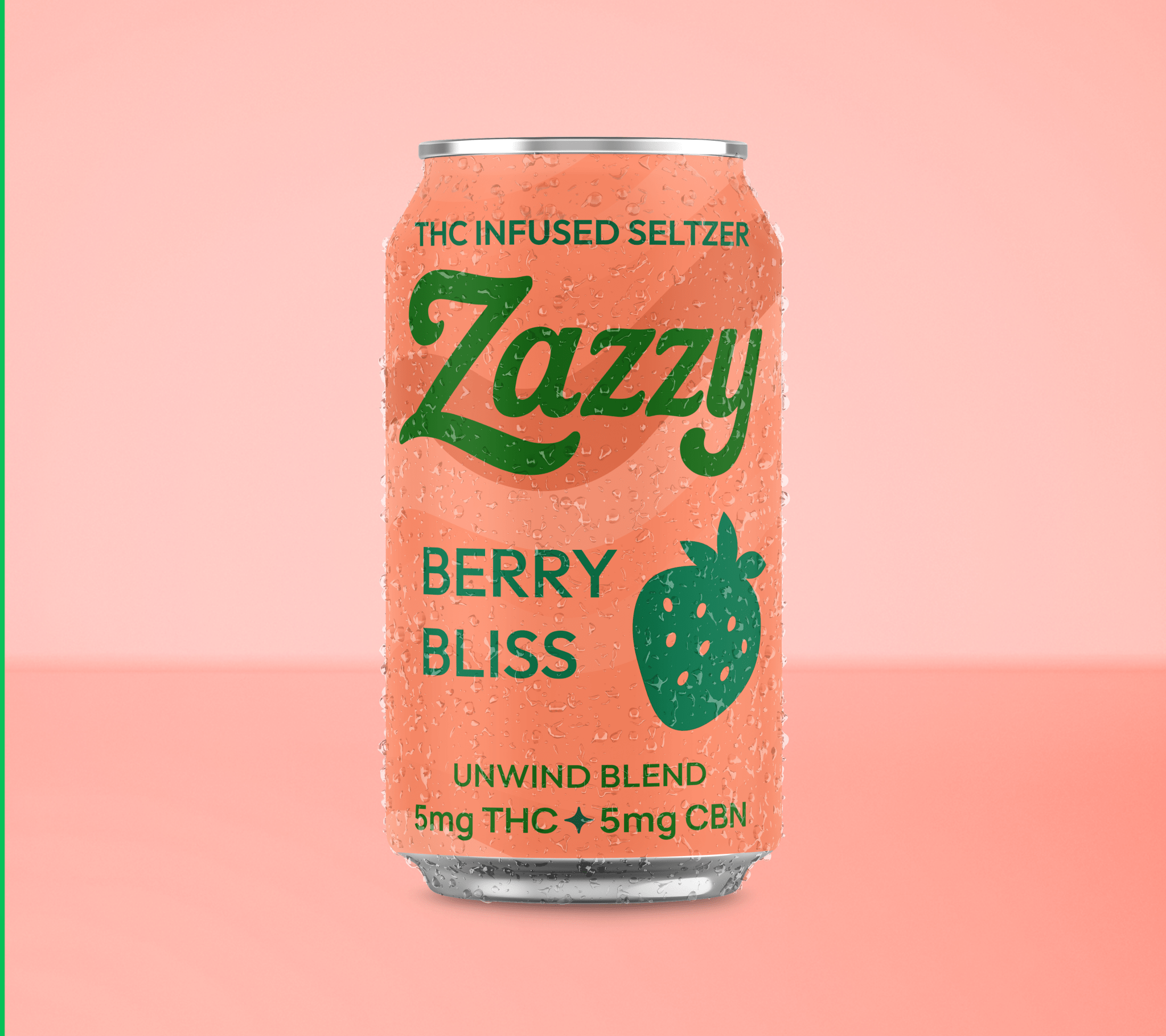 Zazzy Berry Bliss — THC Infused Seltzer (Unwind Blend)